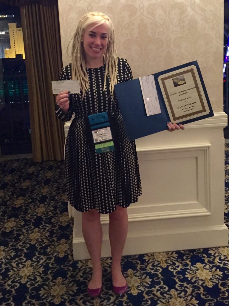 Melissa Pierce received two awards at the international Aquaculture ...