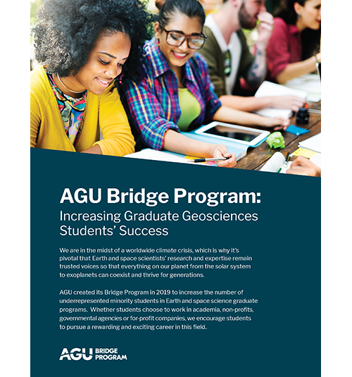 Marine Sciences selected to partner with AGU Bridge Program | Marine Sciences